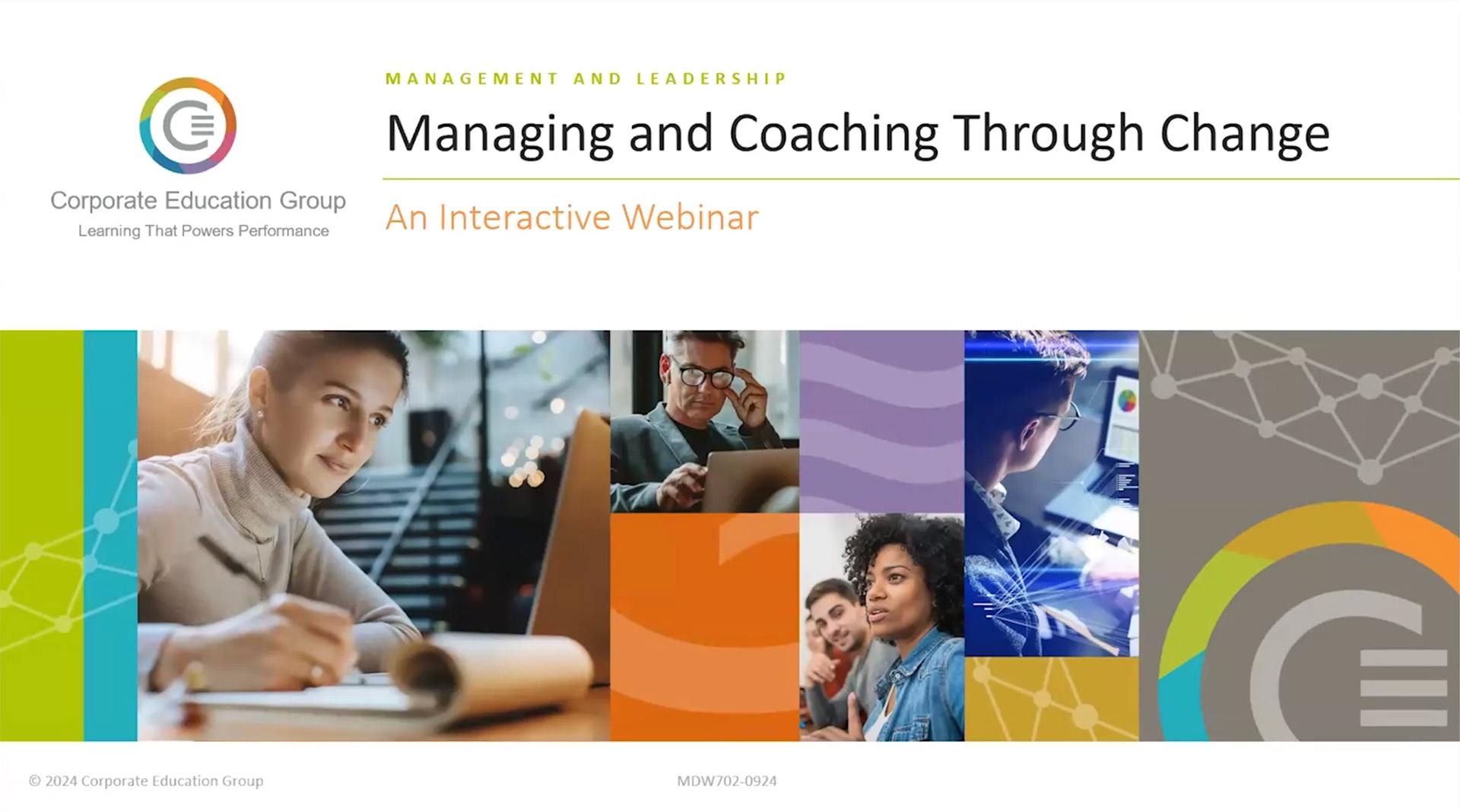 Managing and Coaching Through Change - Webinars - CEG