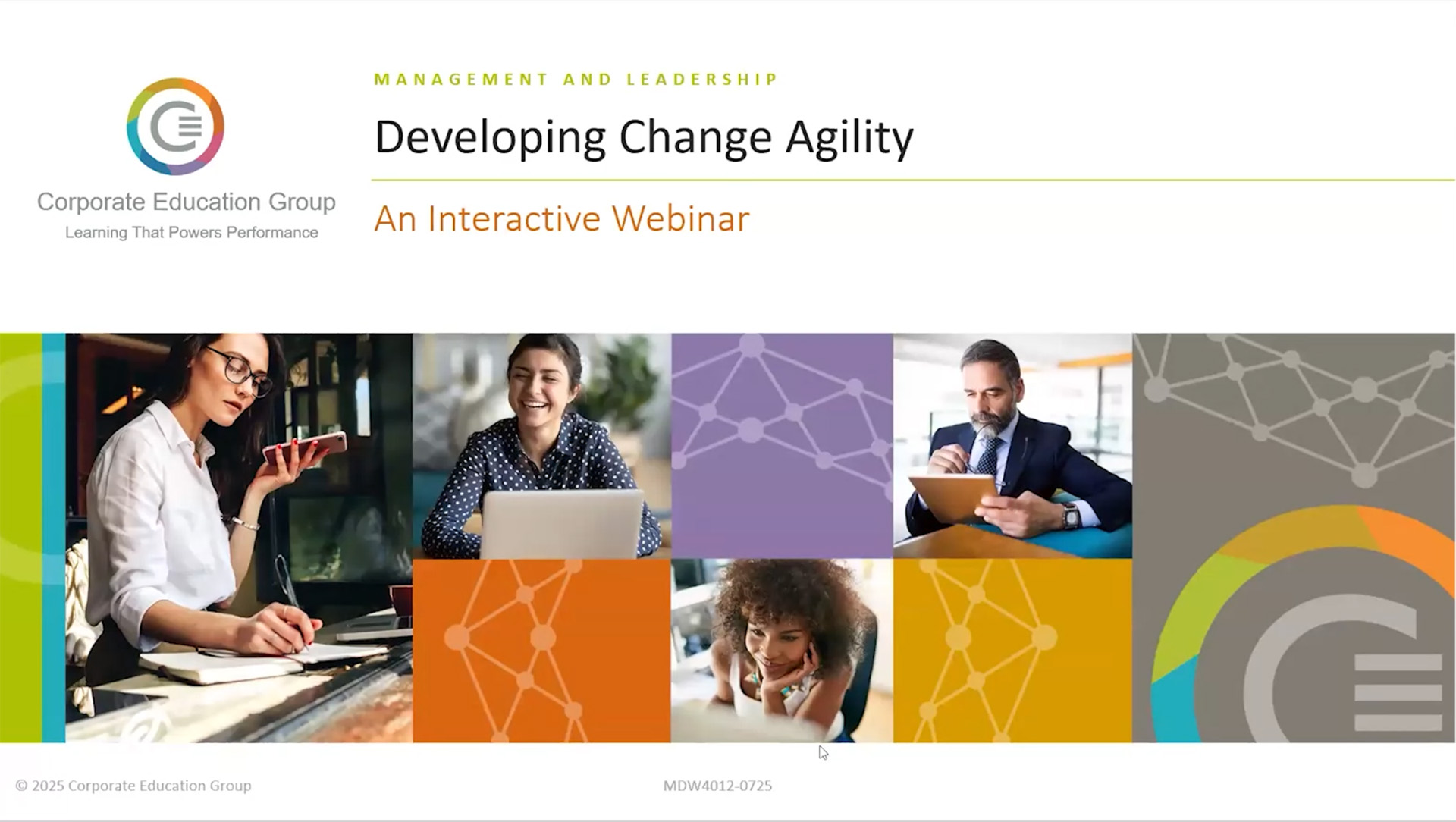 Developing Change Agility - Webinars - CEG