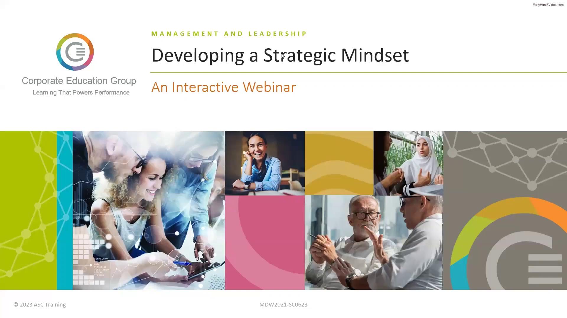 Developing a Strategic Mindset - Webinars - CEG